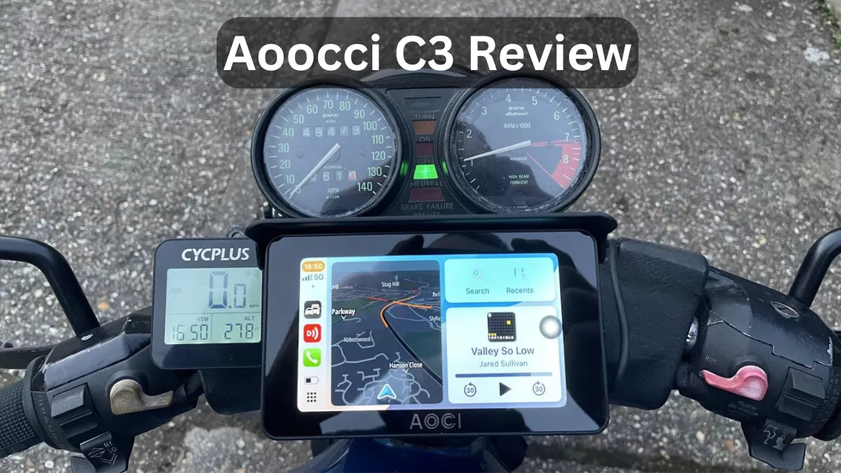 Aoocci C3 Motorcycle CarPlay Screen Review – CarPlay Motorcycle