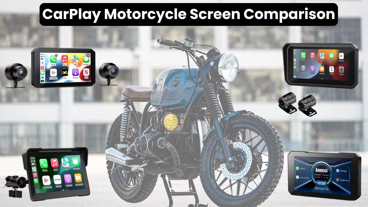 CPMC CarPlay Motorcycle Screen Comparison