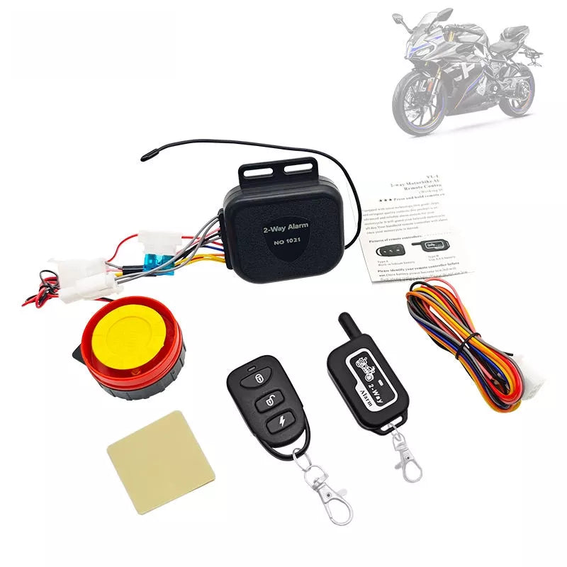 2-Way Motorcycle Alarm System | Anti-Theft Vibration Alarm | AM12 ...