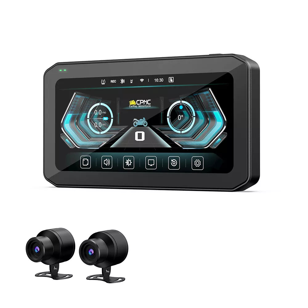 X6 Motorcycle CarPlay System with 2K Dash Cam – CarPlay Motorcycle